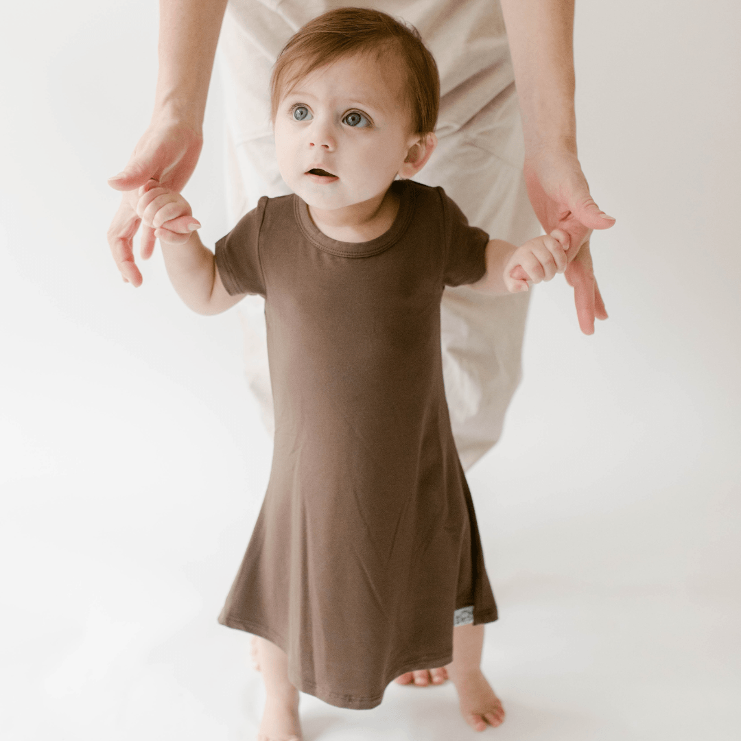 Short Sleeve Millie in Rain Drum – Coconut Pops